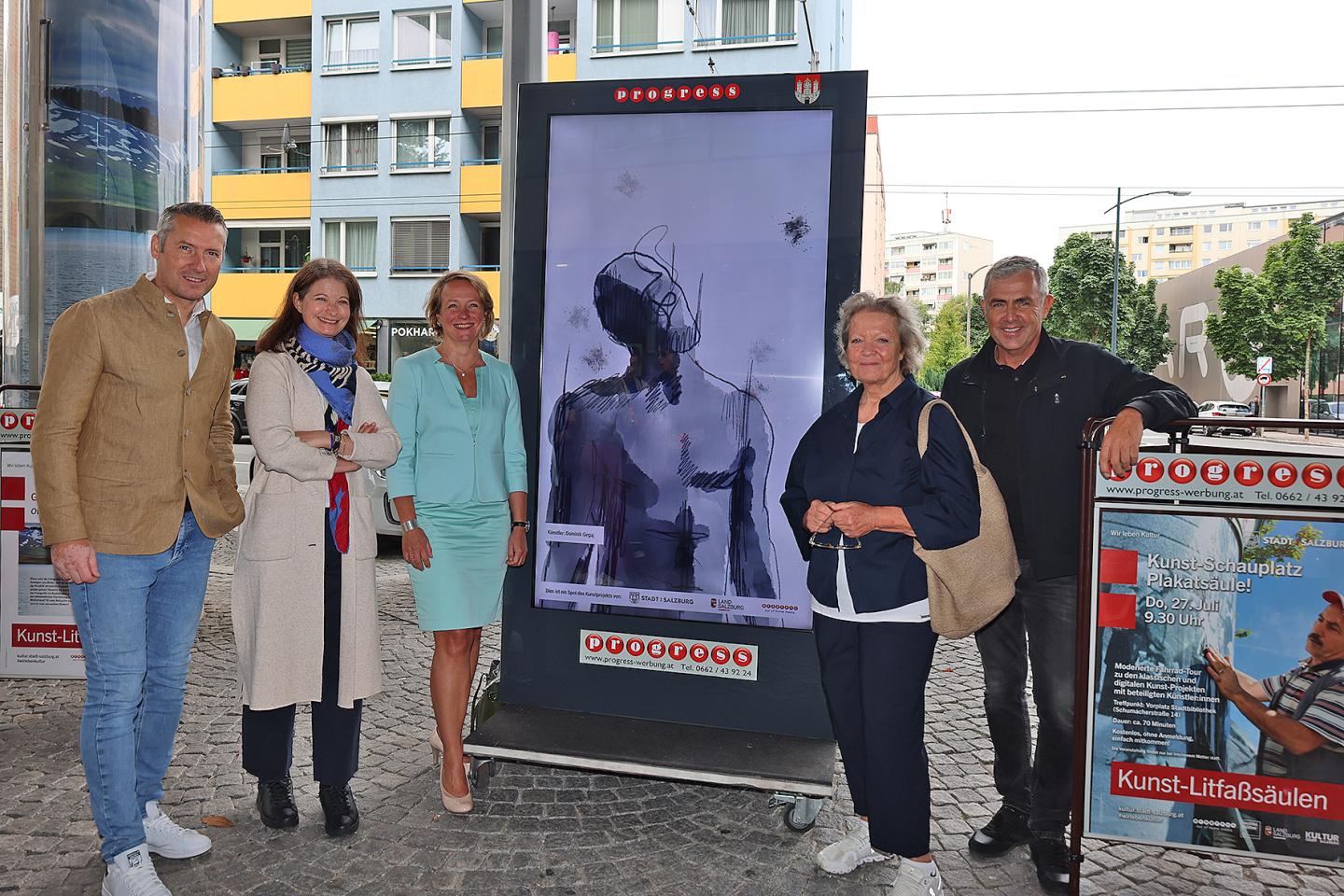 KUNST-LITFAßSÄULEN am 27. Juli 2023 | Progress Werbung