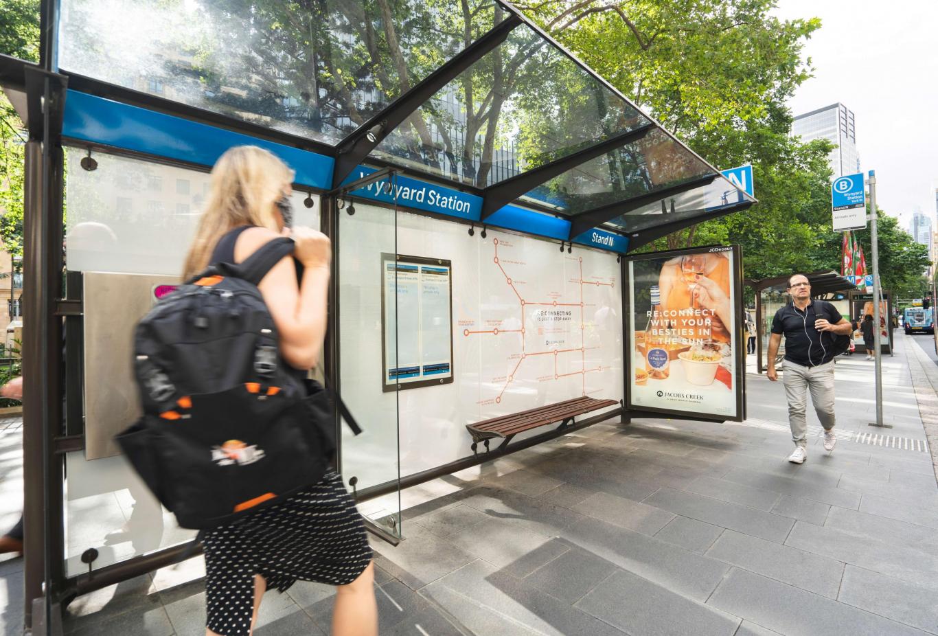 JACOB'S CREEK | BUS SHELTER WRAP | NOVEMBER 2020 | JCDecaux Australia