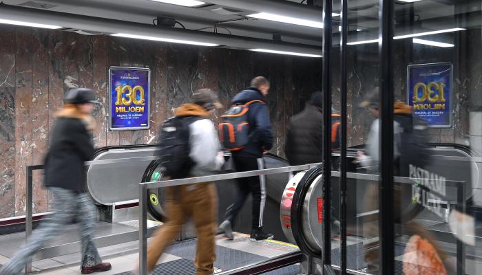 Insert, Metro Brussels, EUROMILLIONS | JCDecaux Belux
