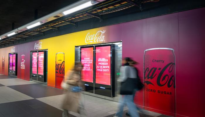 Coca-Cola neemt City2 en station Rogier over | JCDecaux Belux