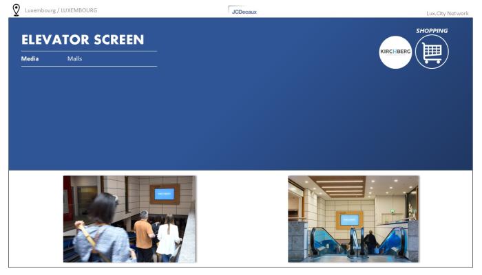 JCD LU MALLS 10. ELEVATOR SCREEN_PS2025 | JCDecaux Belux