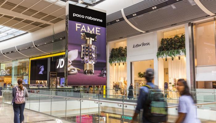Digital screen in Westfield Stratford - London | JCDecaux
