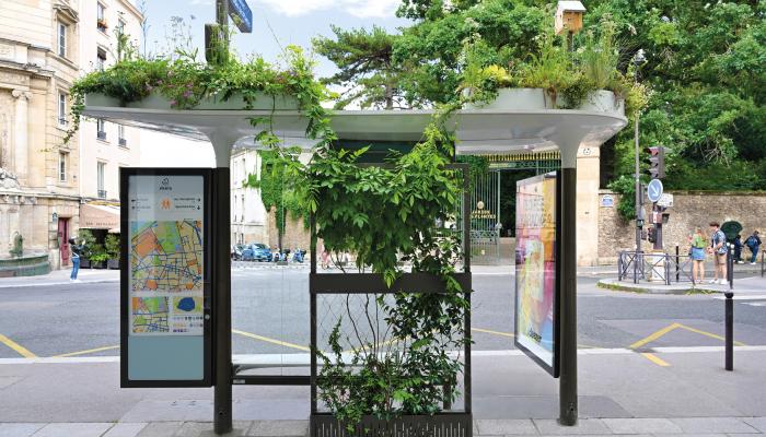 Bus shelter with green roof - Paris | JCDecaux
