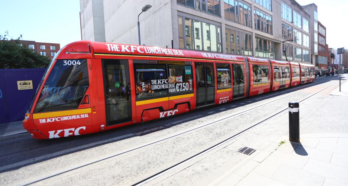 Luas passenger numbers are at record levels | JCDecaux Ireland
