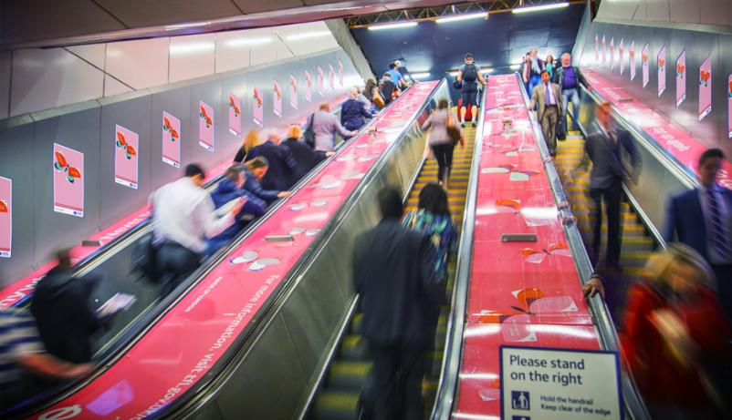 escalators at euston
