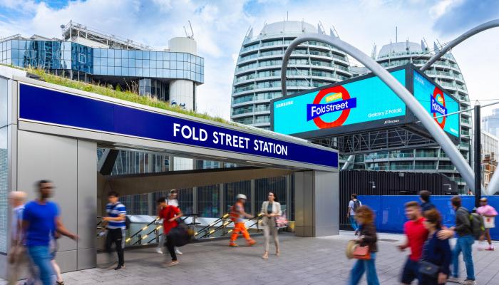 Samsung’s Fold Town takes over East London | JCDecaux UK