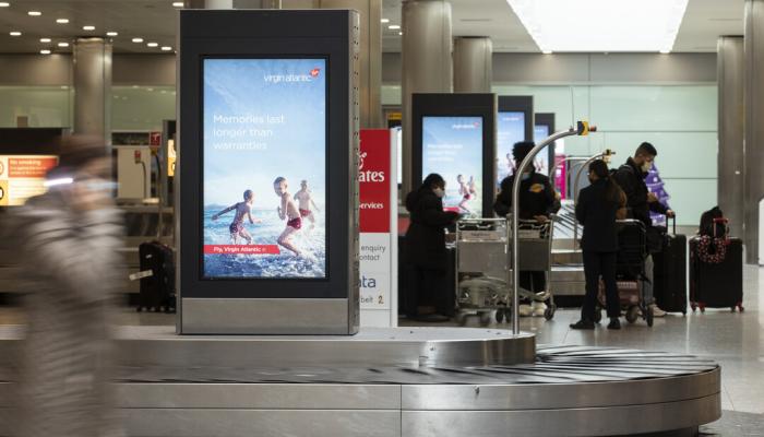 Virgin Atlantic Airways: inspirational airport advertising driving ...