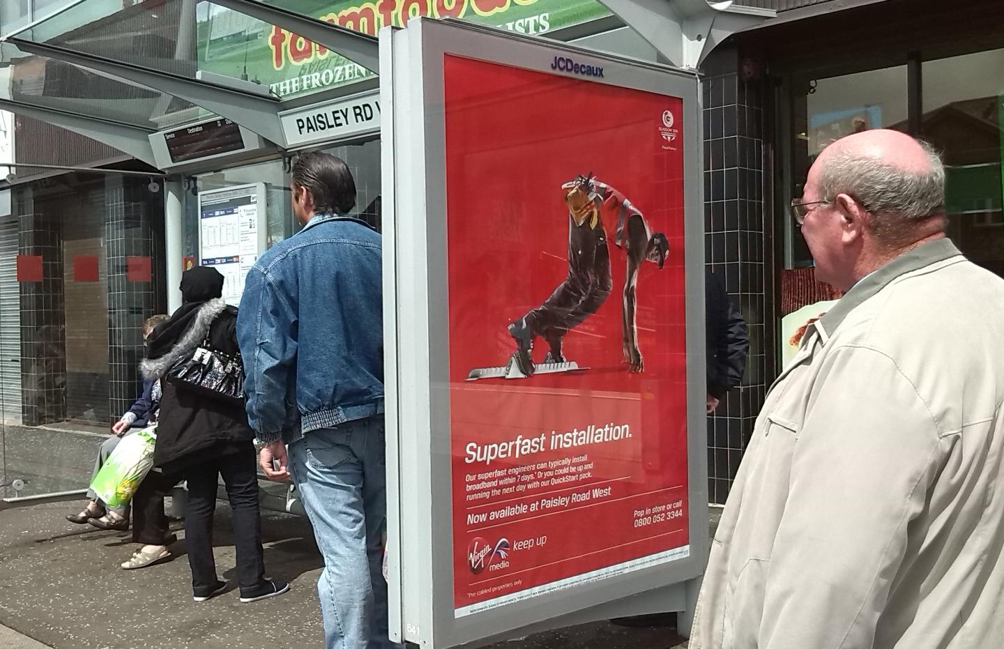 Localised ads for Virgin Media | JCDecaux UK